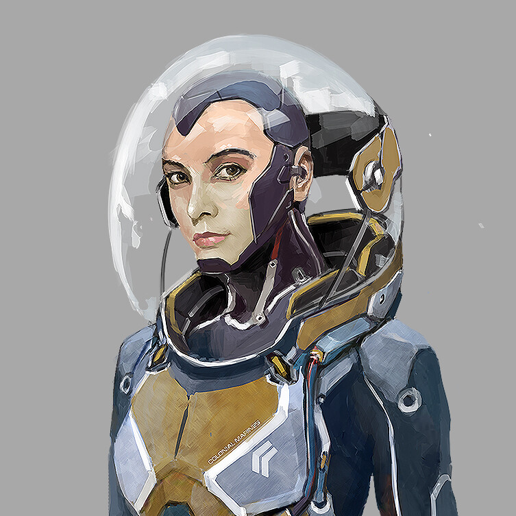 ArtStation - Character Design. Space suit of the future.