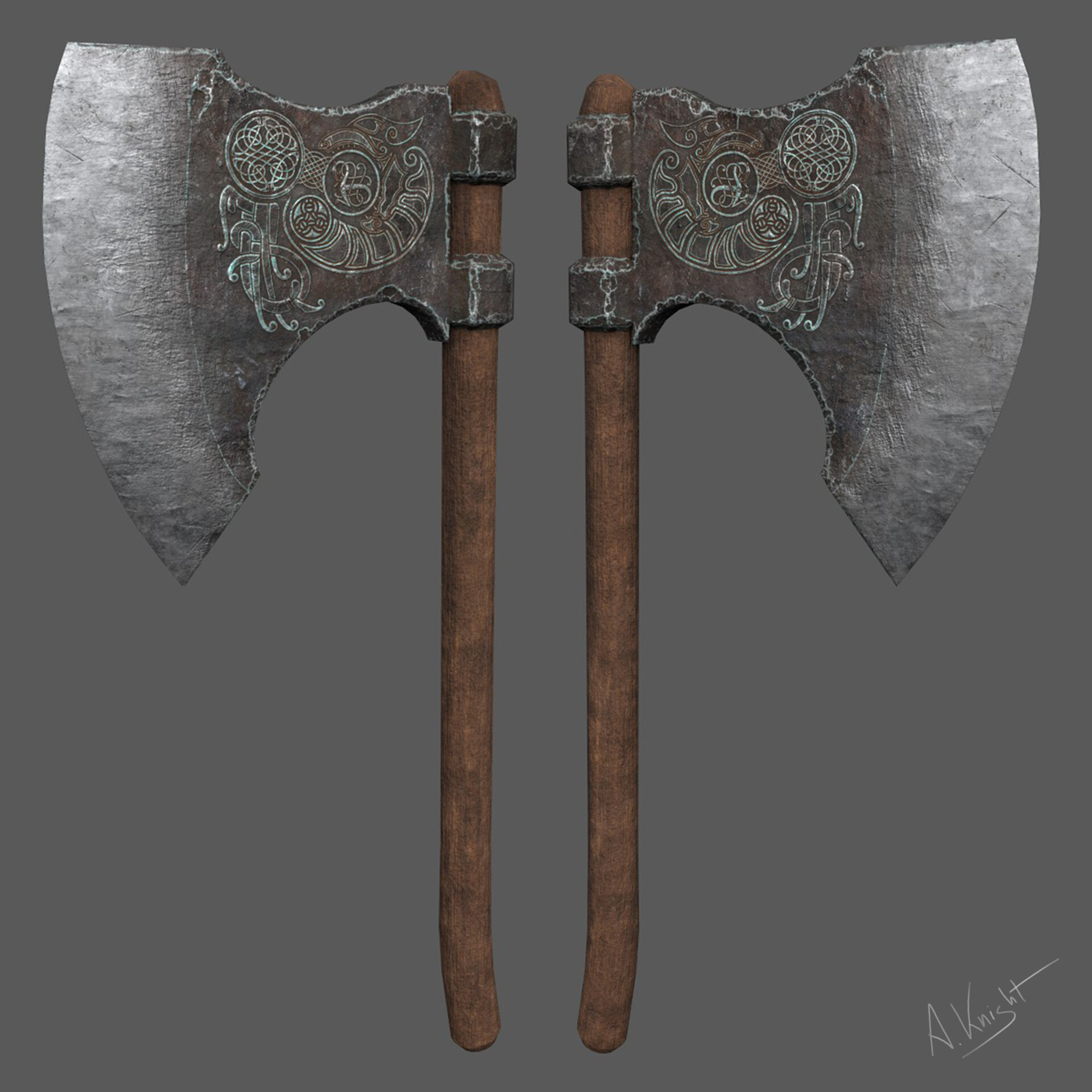 ArtStation - Worn Axe