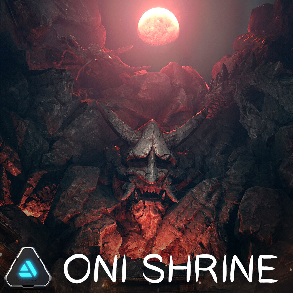 ArtStation - Oni Shrine - Feudal Japan Challenge