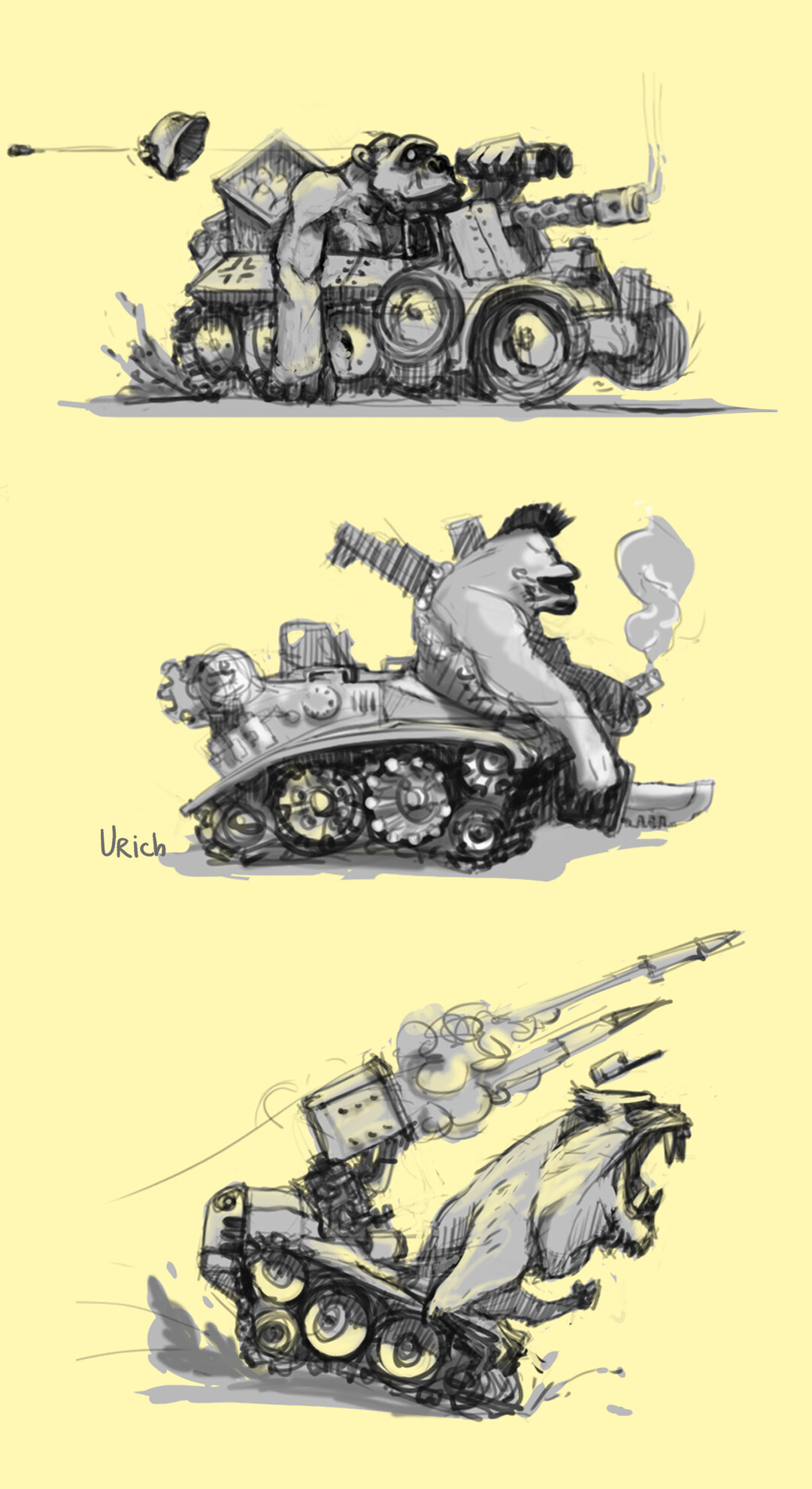ArtStation - Tank monkeys