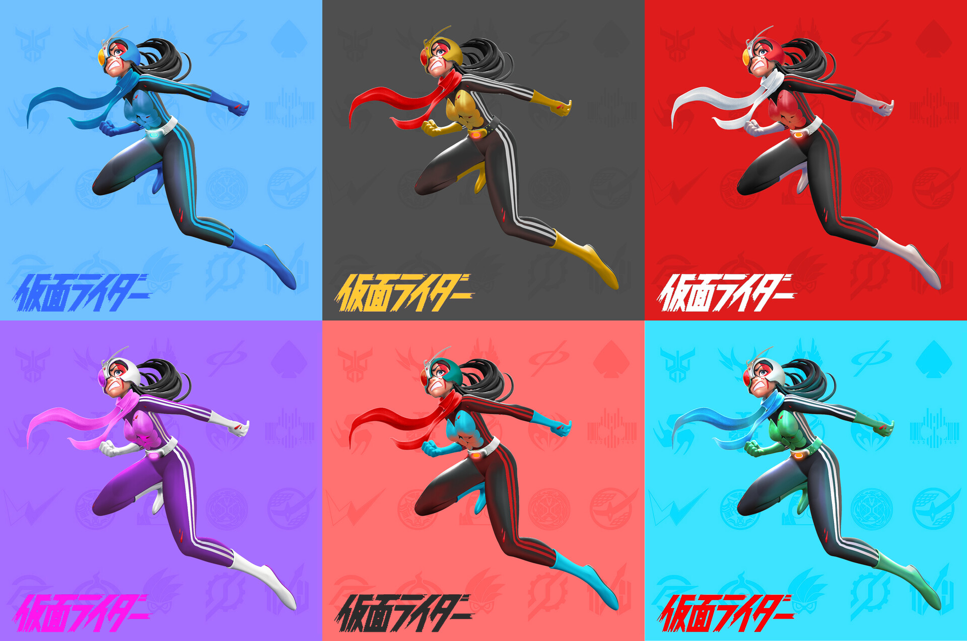 ArtStation - Kamen rider 01 girl REWORK/Render