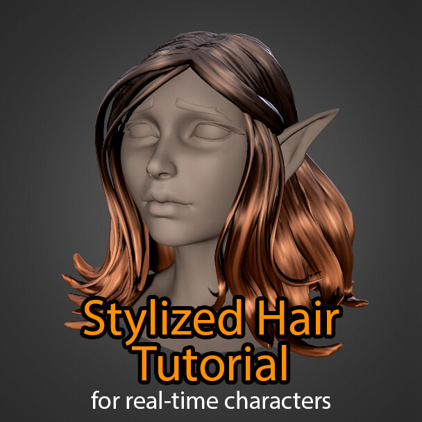ArtStation - Stylized Hair Tutorial