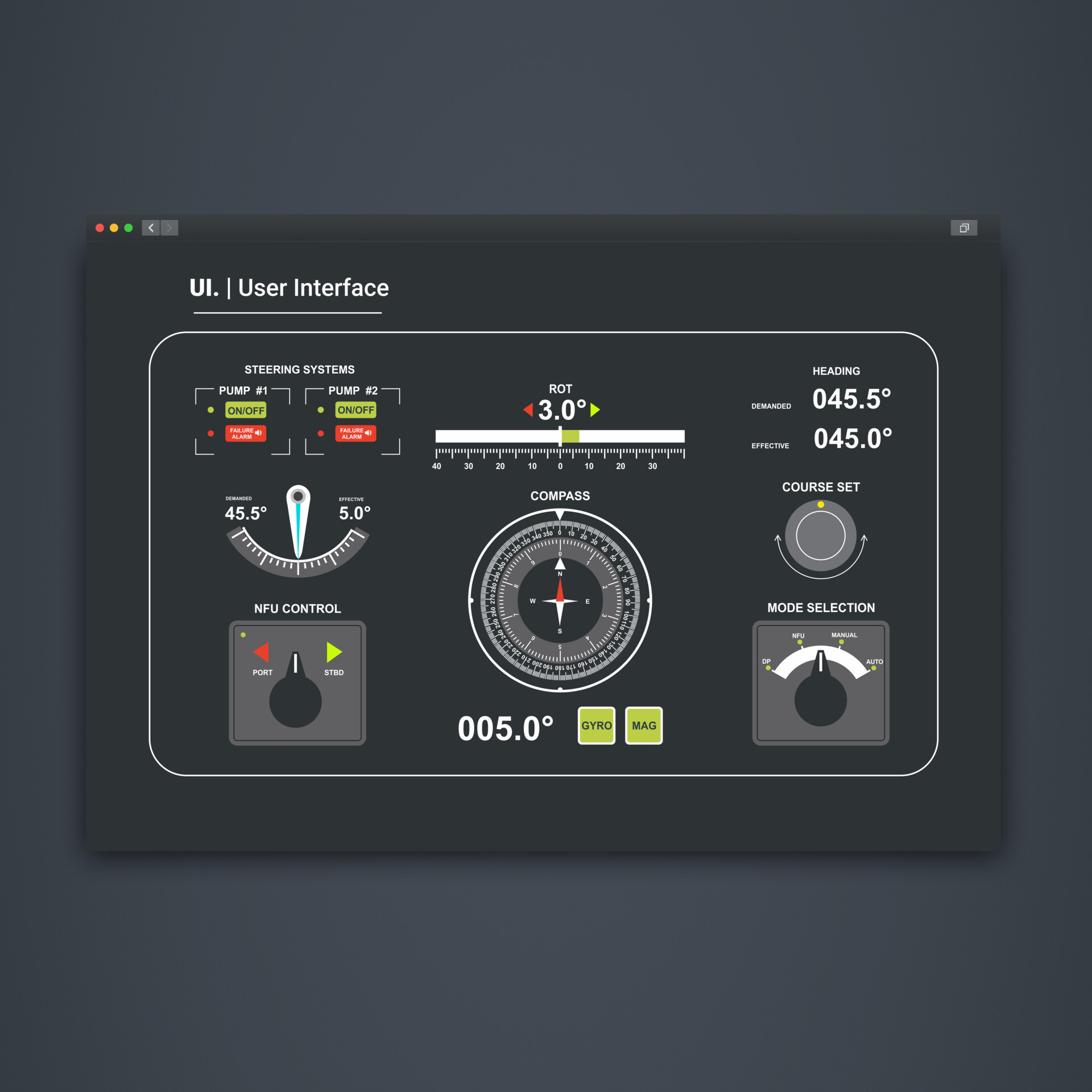 ArtStation - Maritime Training User Interface