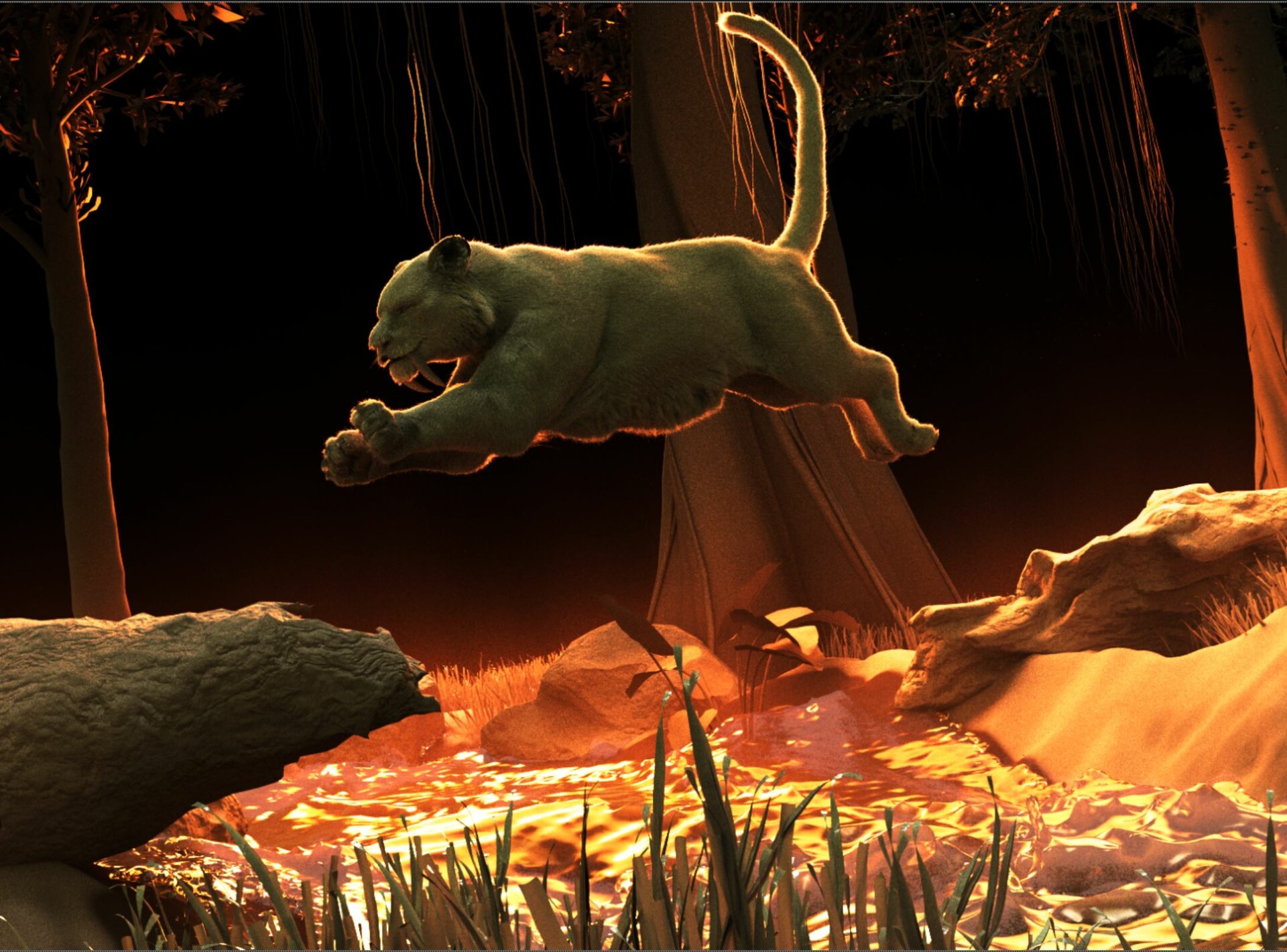 ArtStation - Sabertooth Jump