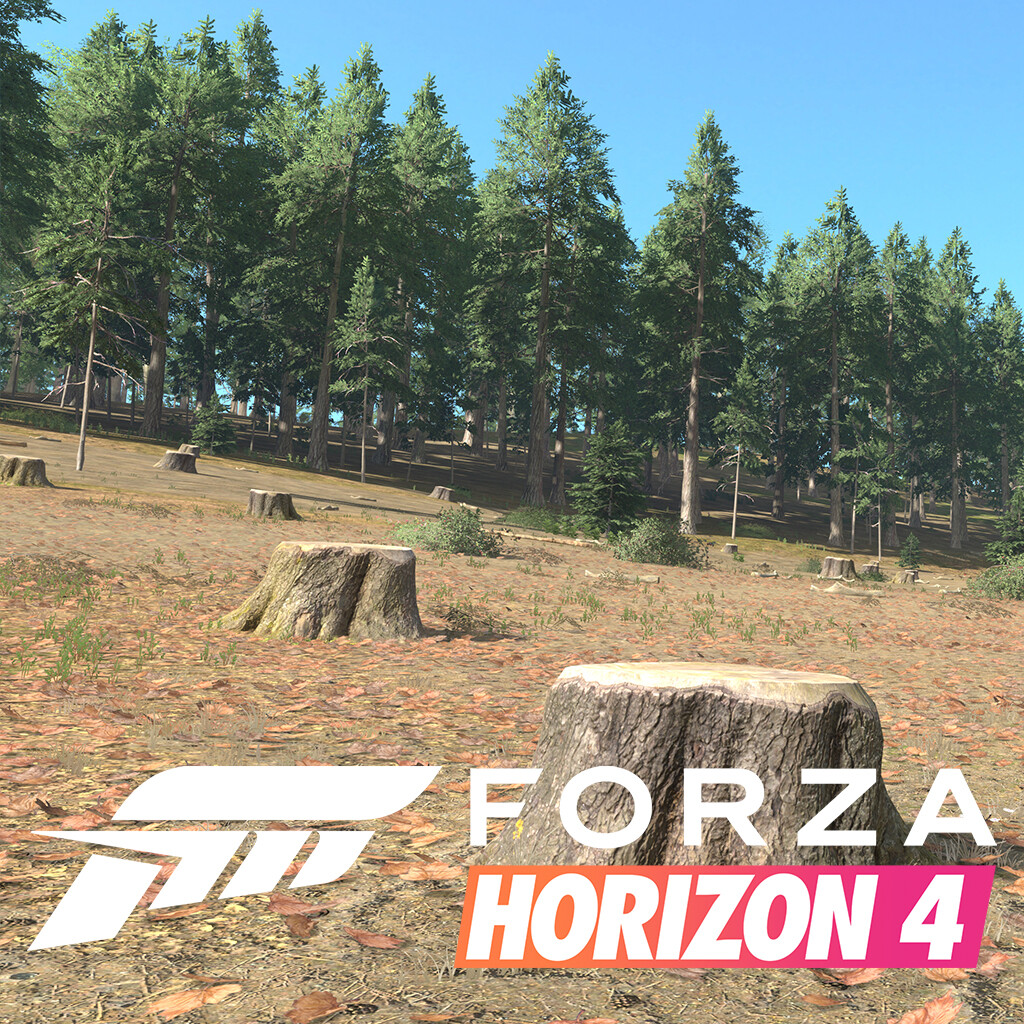 ArtStation - Forza Horizon 4 - Tree Trunk