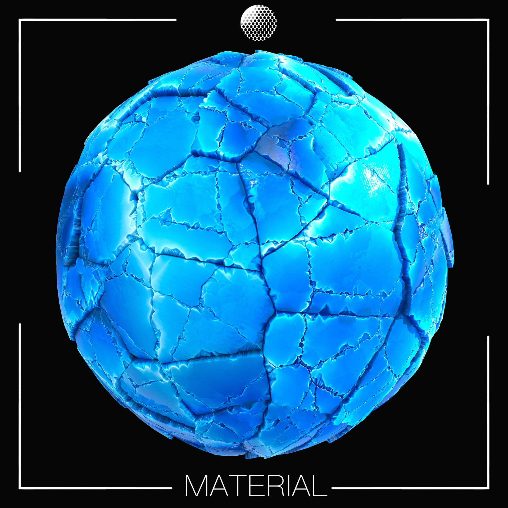 ArtStation - Stylized Cracked Ice - Material