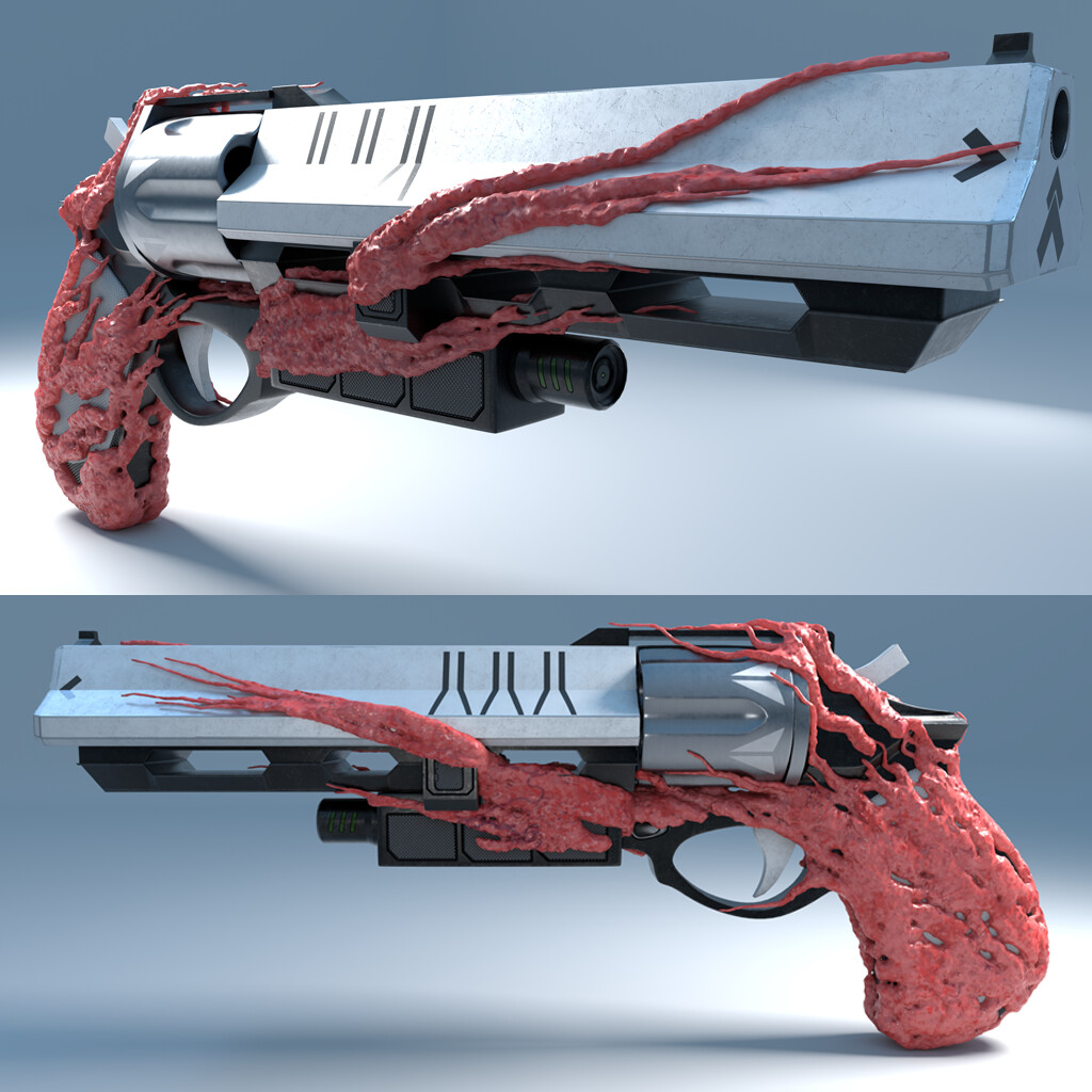 ArtStation - Infected Destiny Revolver