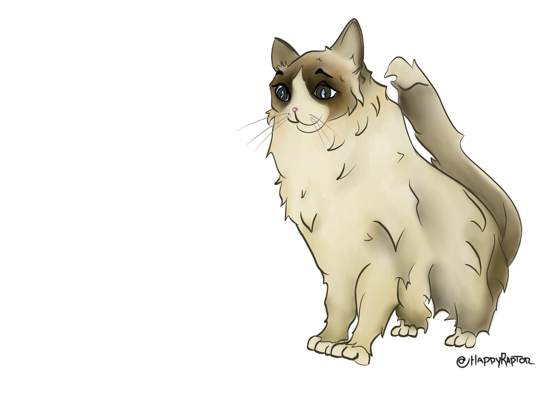 ArtStation - Ragdoll Cat