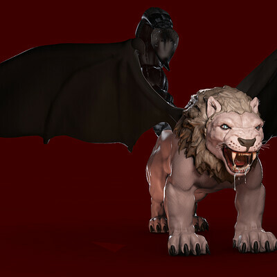 ArtStation - Manticore - Creature from Ancient Greece Mythology