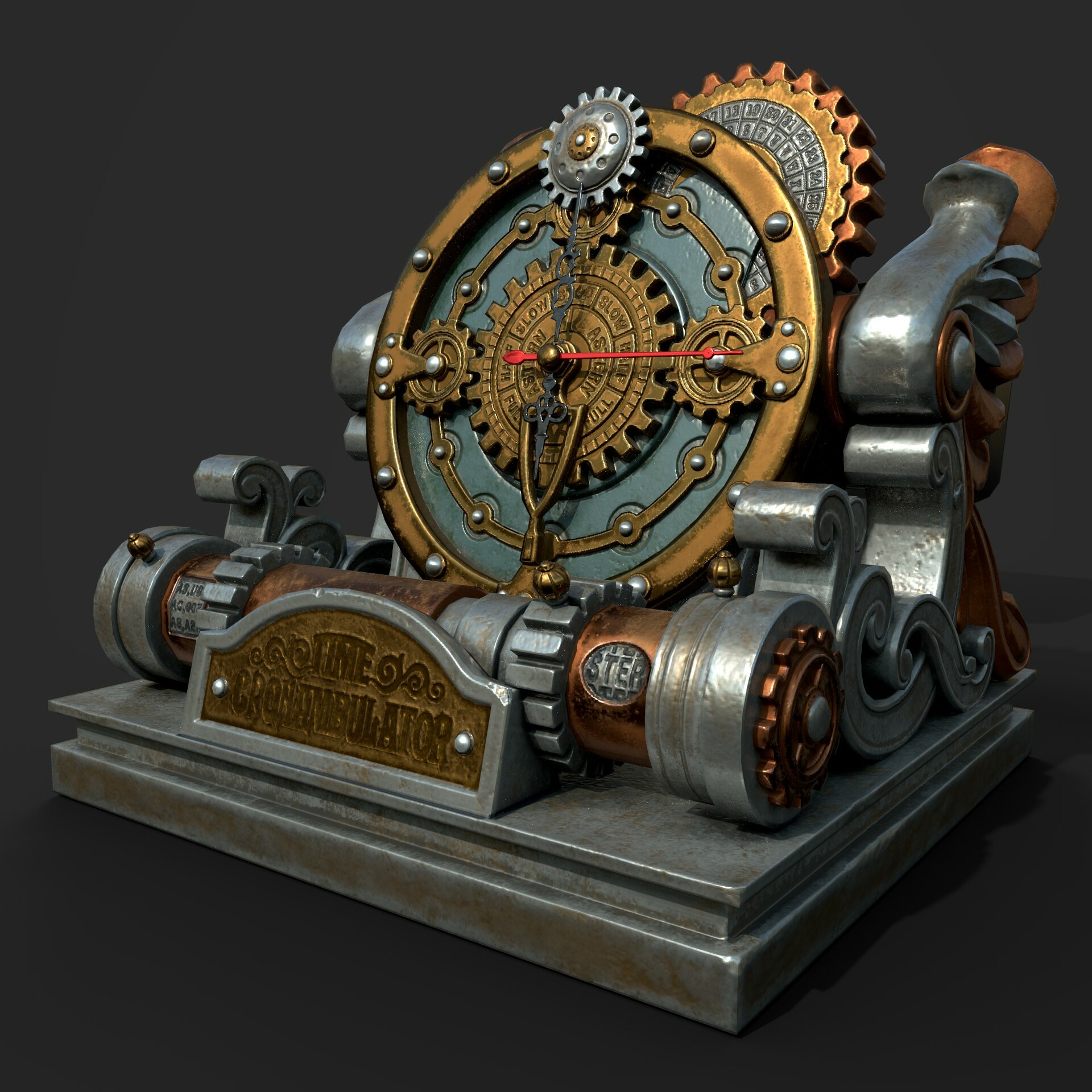 ArtStation - Steam punk clock, Sofa