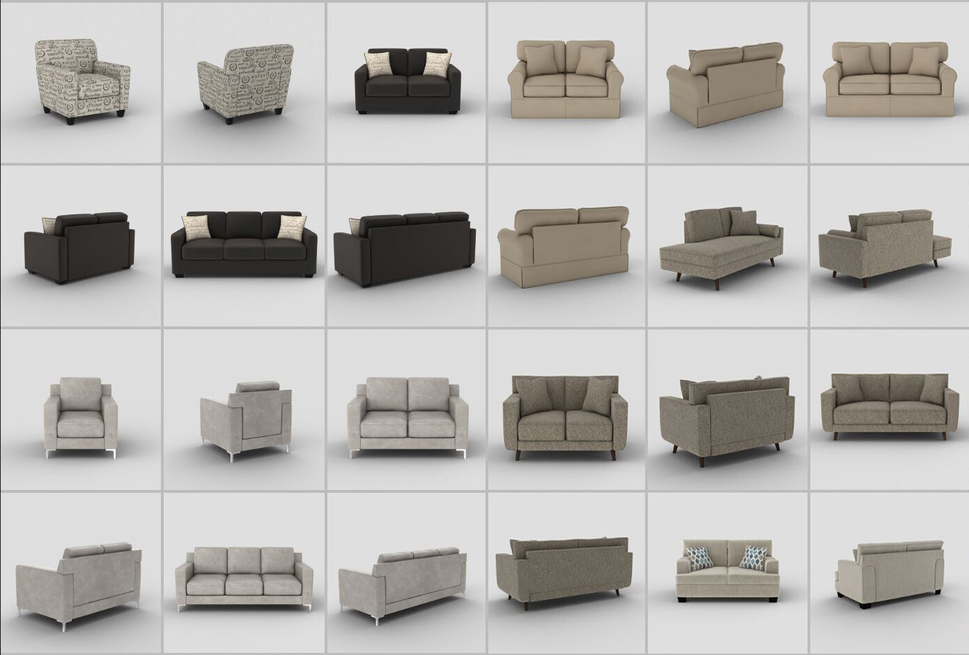 ArtStation - 3D Sofa Modeling
