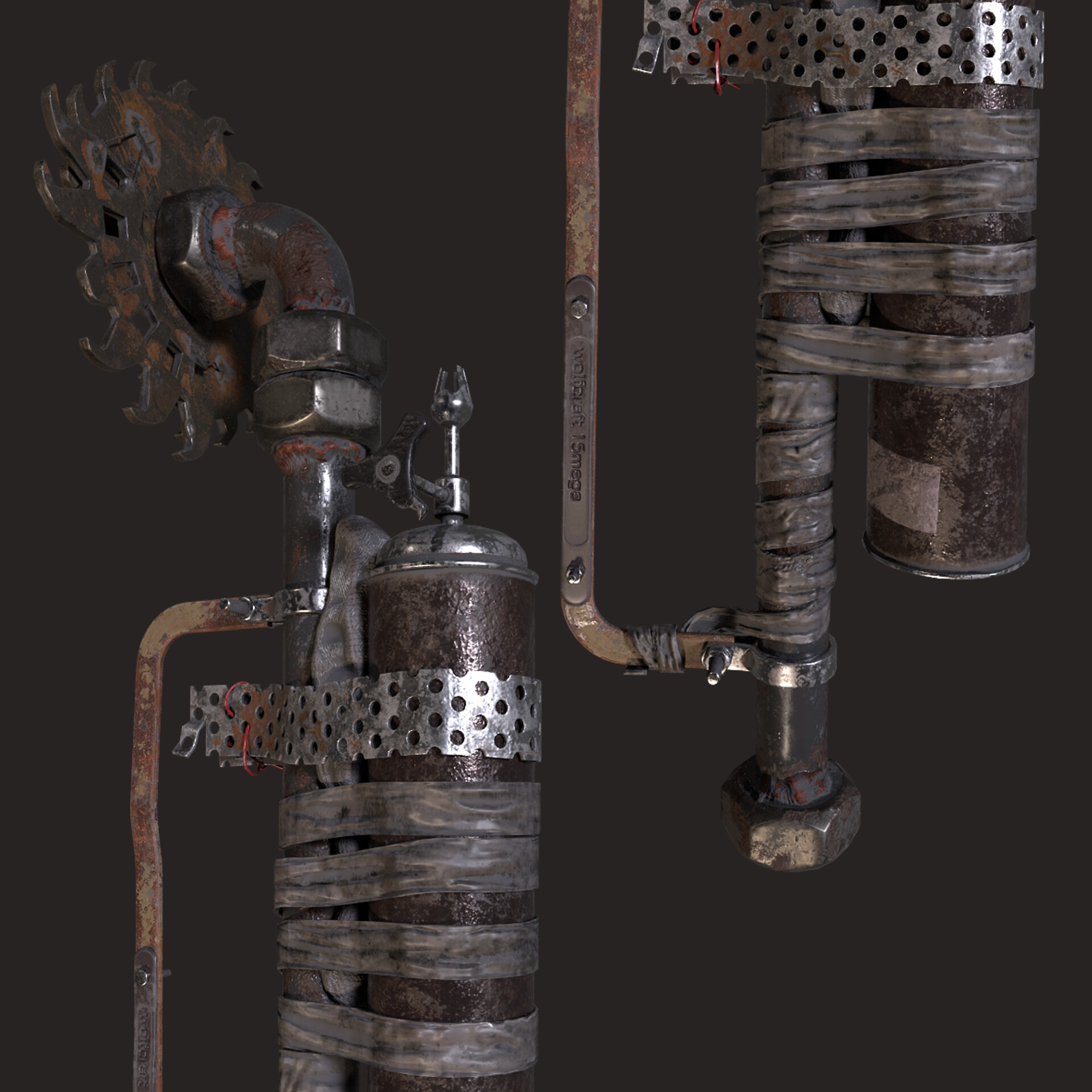 ArtStation - post apocalyptic weapon