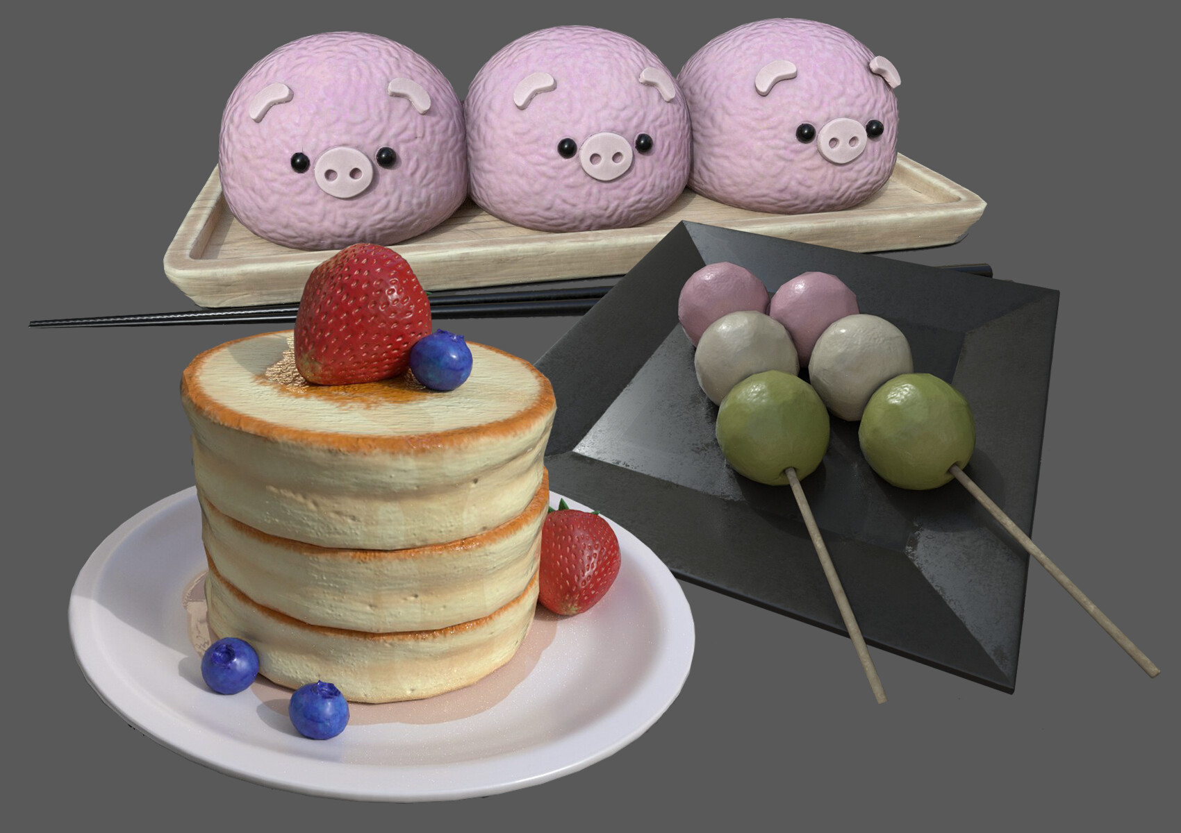 ArtStation - Japanese Food Set