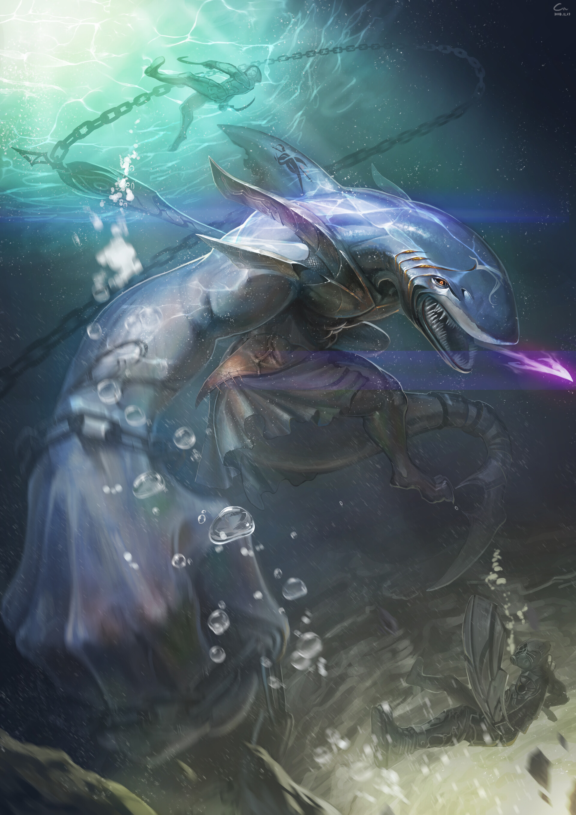 ArtStation - Shark Monster(2018)