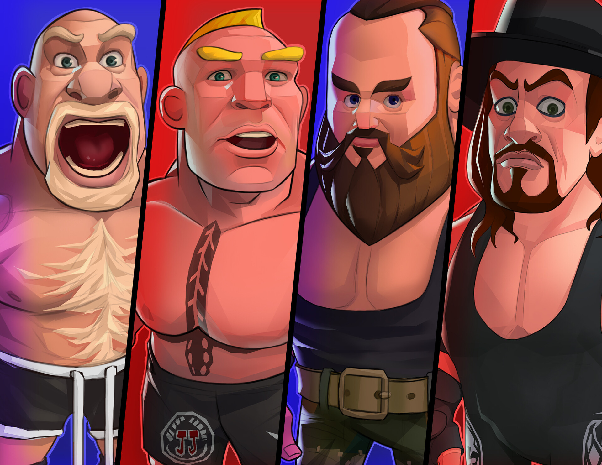 ArtStation - WWE #Character Design