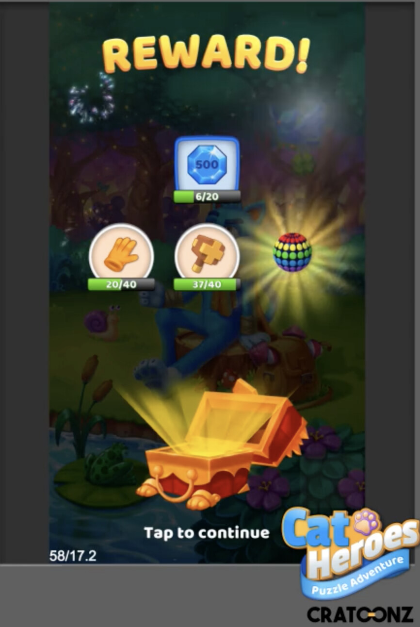 ArtStation - Cat Heroes: Puzzle Adventure Chest Opening Animations