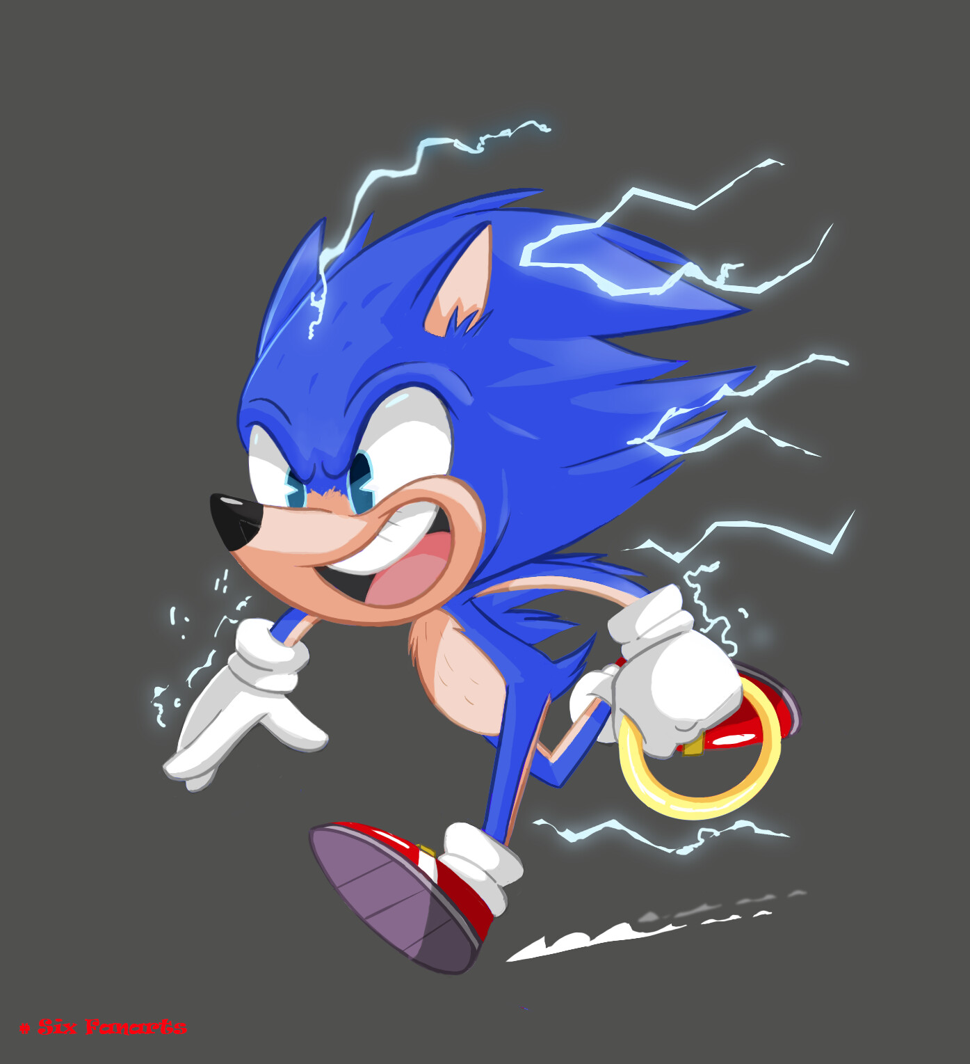 ArtStation - 6 Fantarts challenge 1 of 6 Sonic the Hedgehog