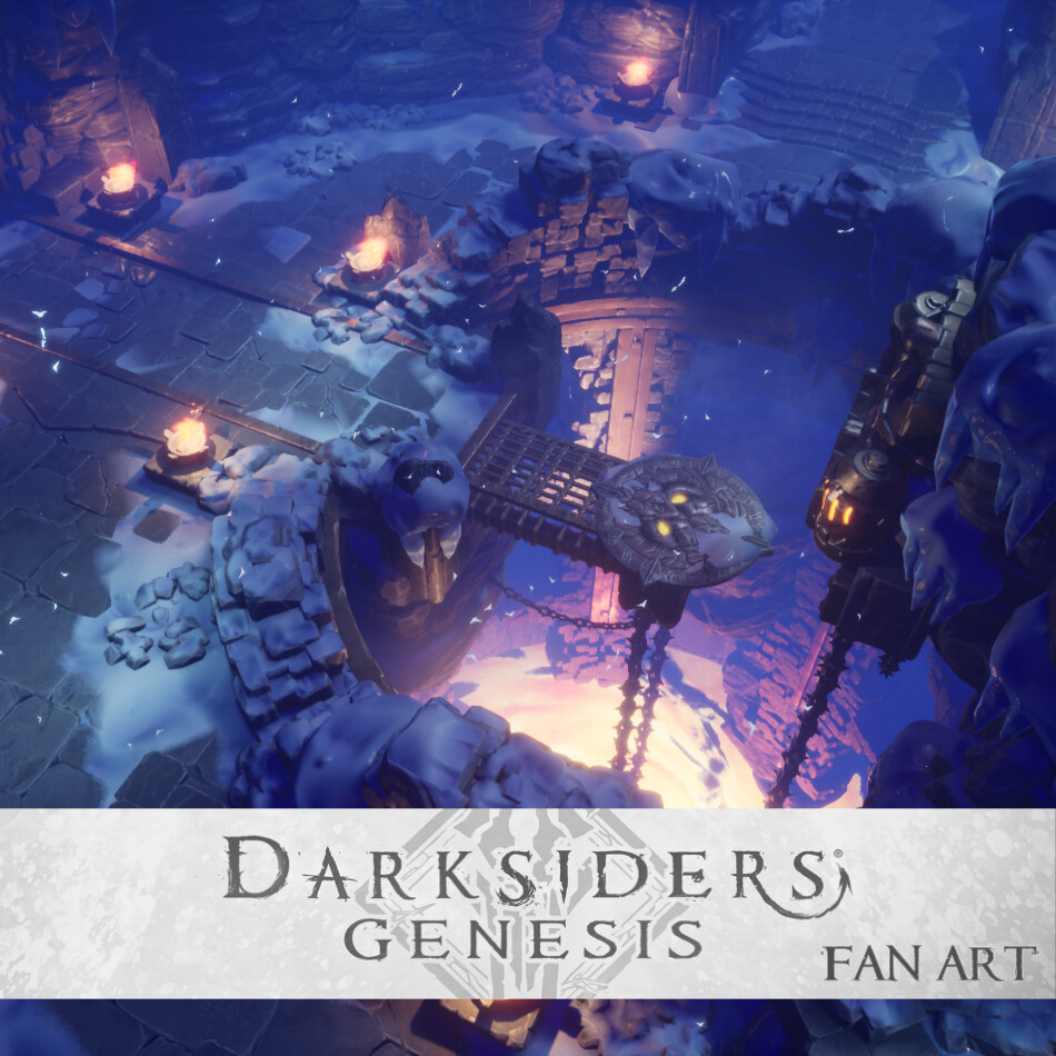 ArtStation - Snowy Map - Darksiders Genesis - Fan Art