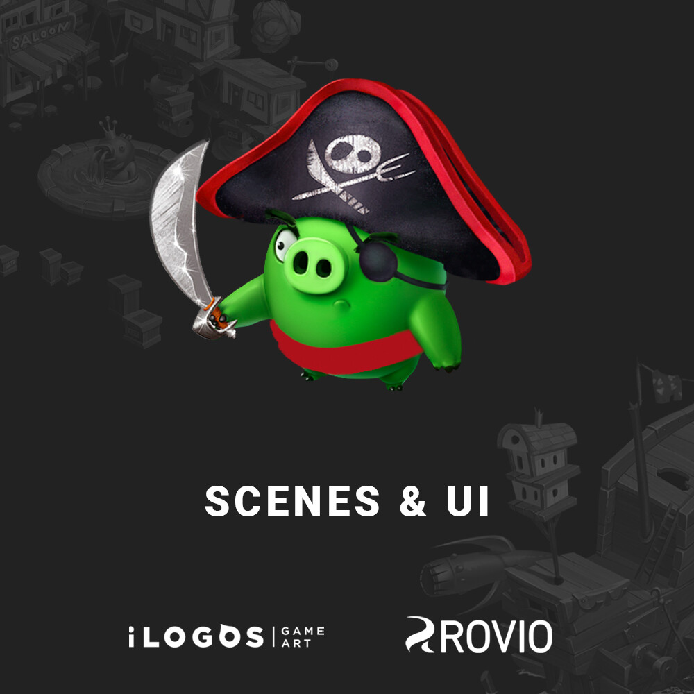 ArtStation - Scenes and UI for the Rovio project