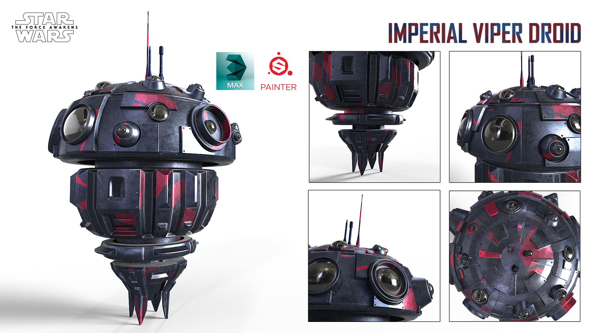 ArtStation - Imperial Viper Droid Production Pipeline