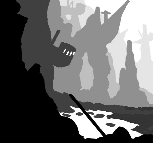 High Speed Hibbits - Concept Art Work (The Woman With Two Skins)