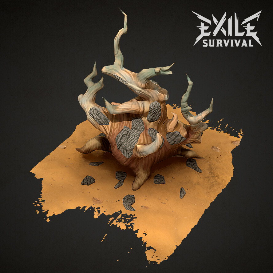 ArtStation - Mahogany Tree with Phases for Exile Survival