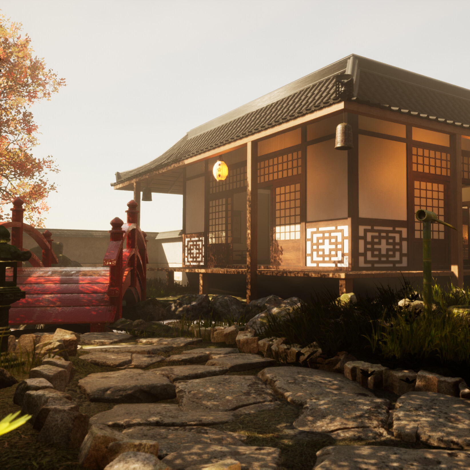 ArtStation - Kazoku - Traditional Japanese House Real-time Environment