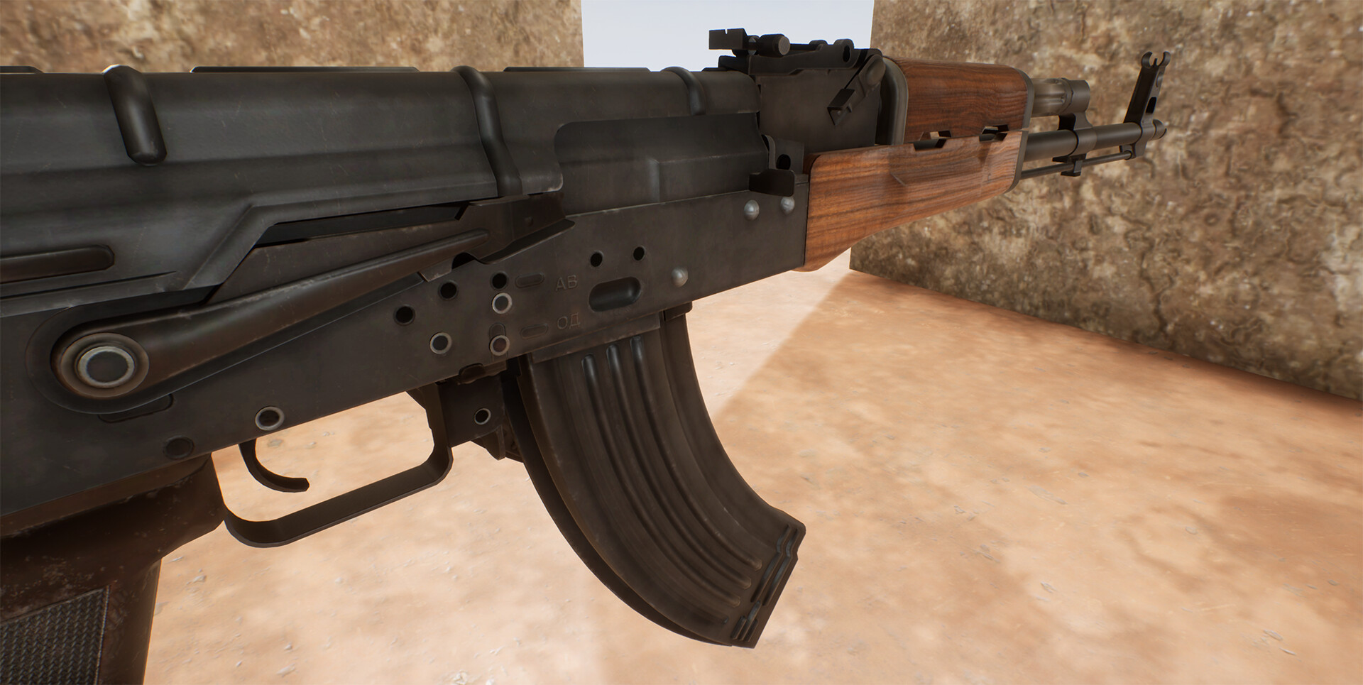 ArtStation - "Russian AKM" Texturing