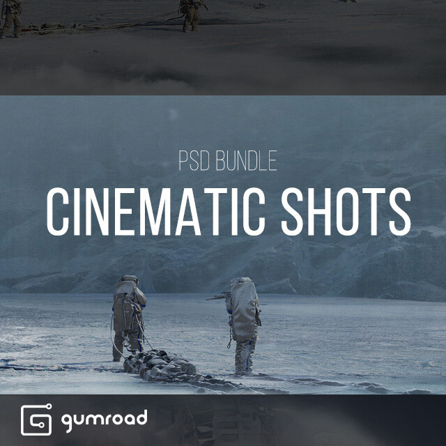 ArtStation - CINEMATIC SHOTS - PSD Bundle