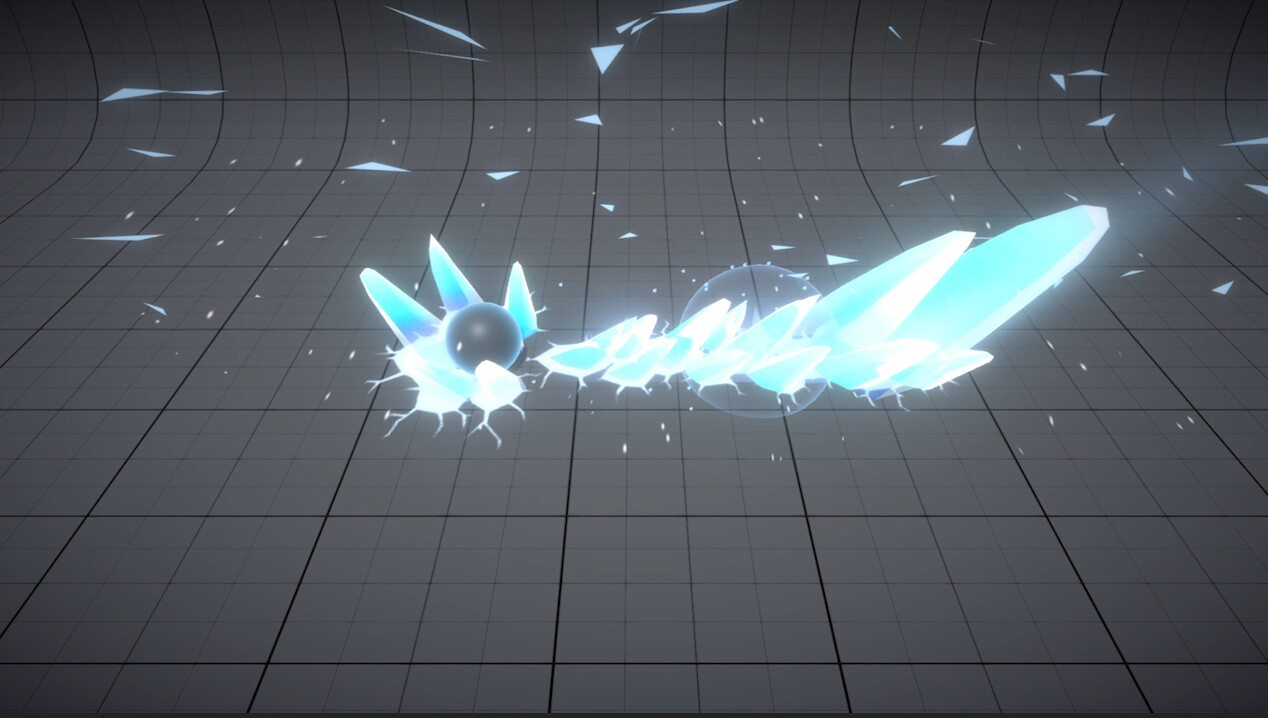 ArtStation - Ice spikes attack FX