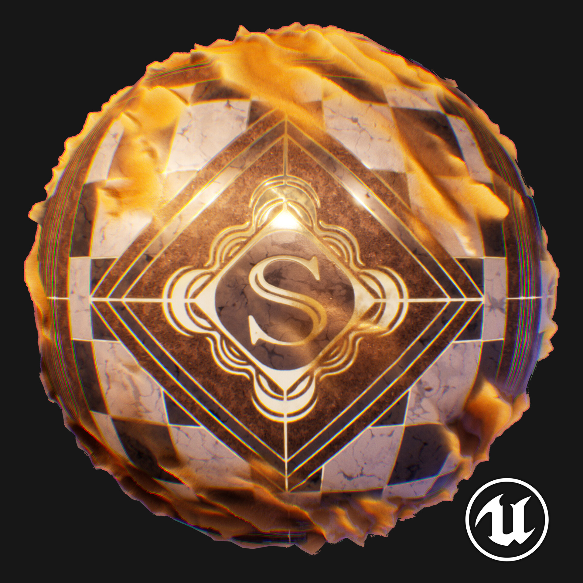 ArtStation - Floor Tile with Sand (Unreal Engine 4)