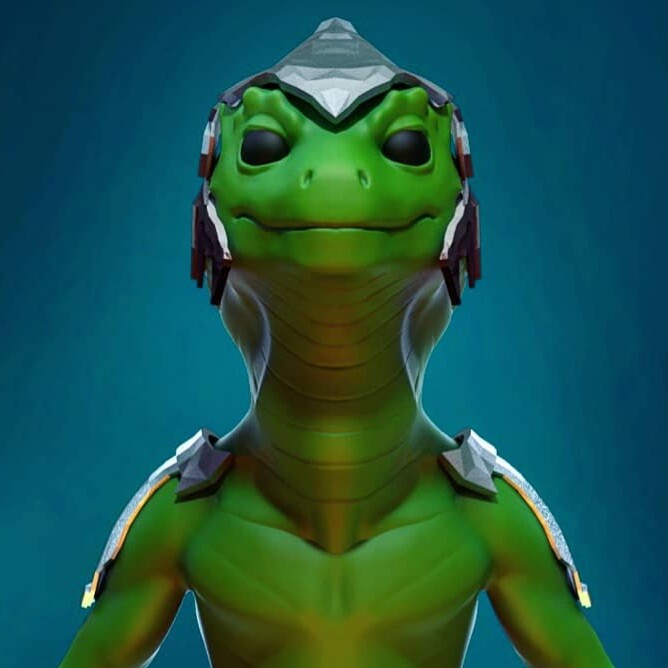 ArtStation - Lizard warrior