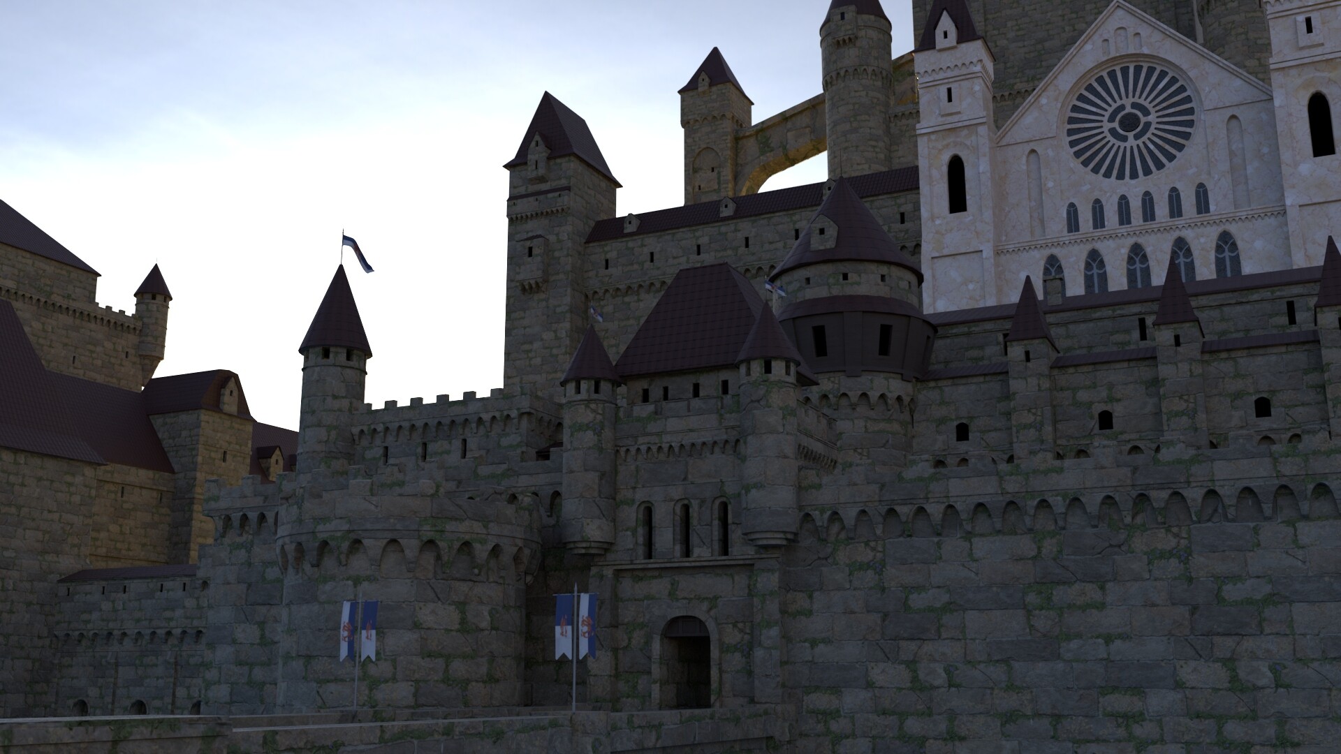 ArtStation - Castle 3d Concept from 2d