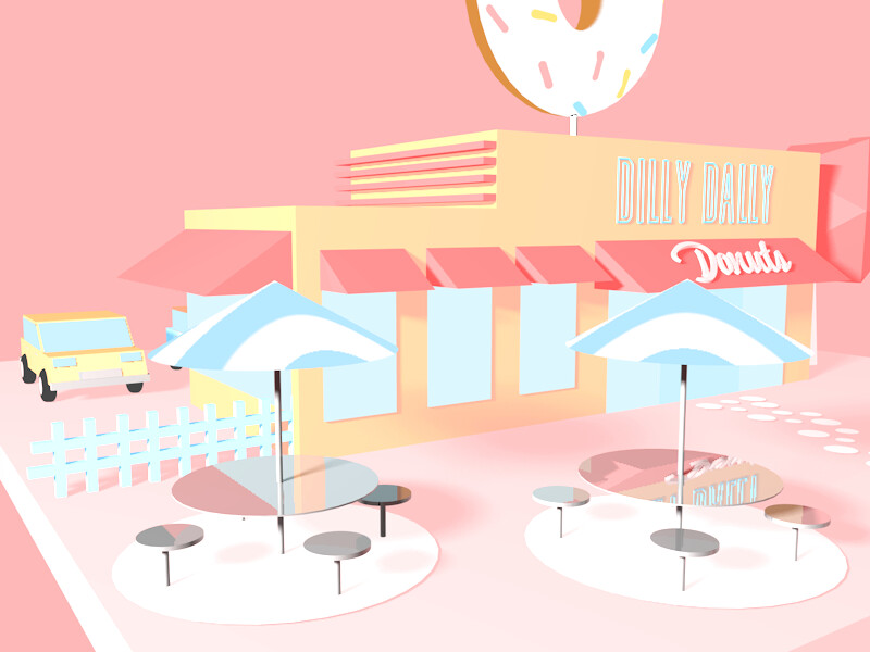ArtStation - Dilly Dally Donuts
