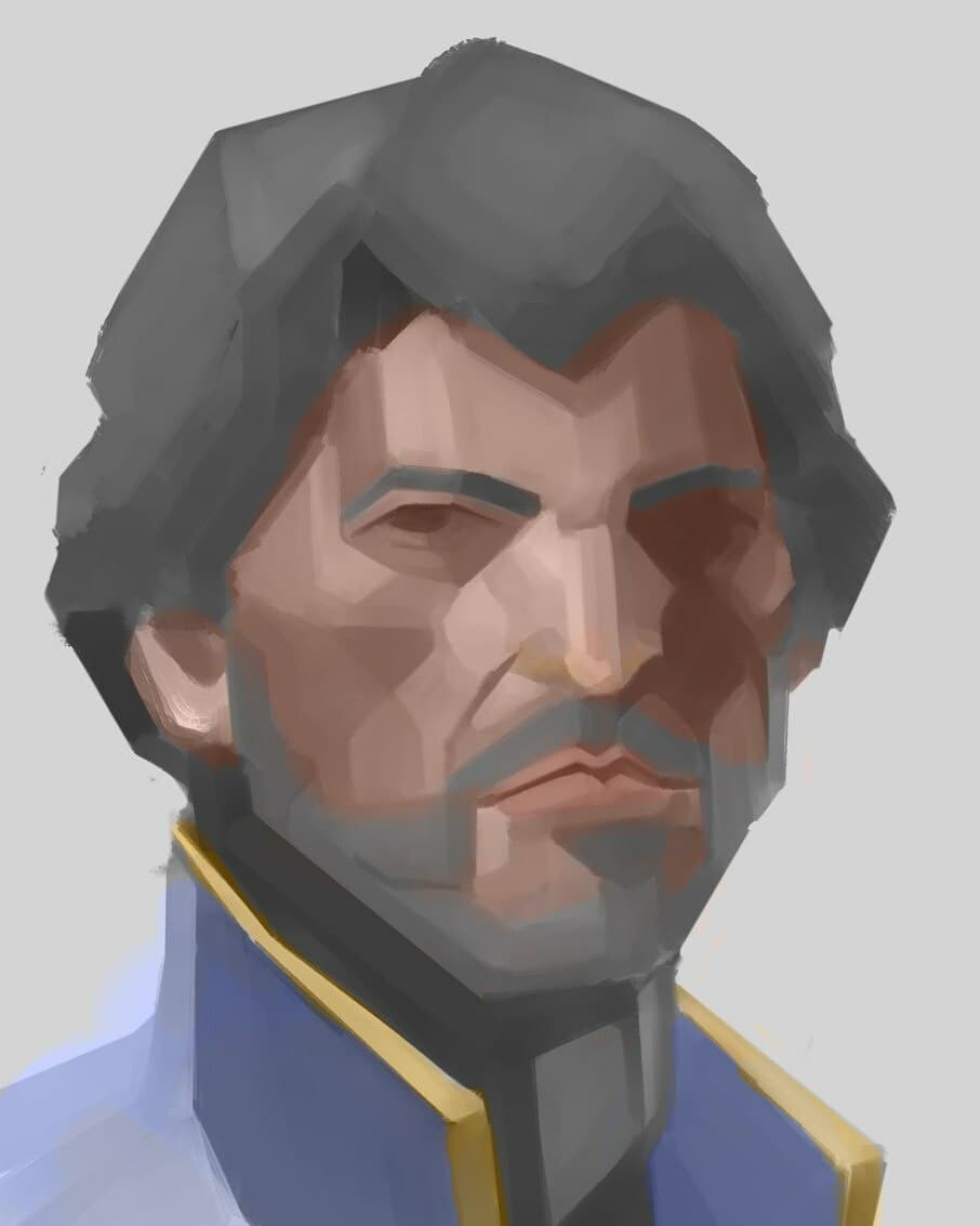 ArtStation - Corvo's face, practice