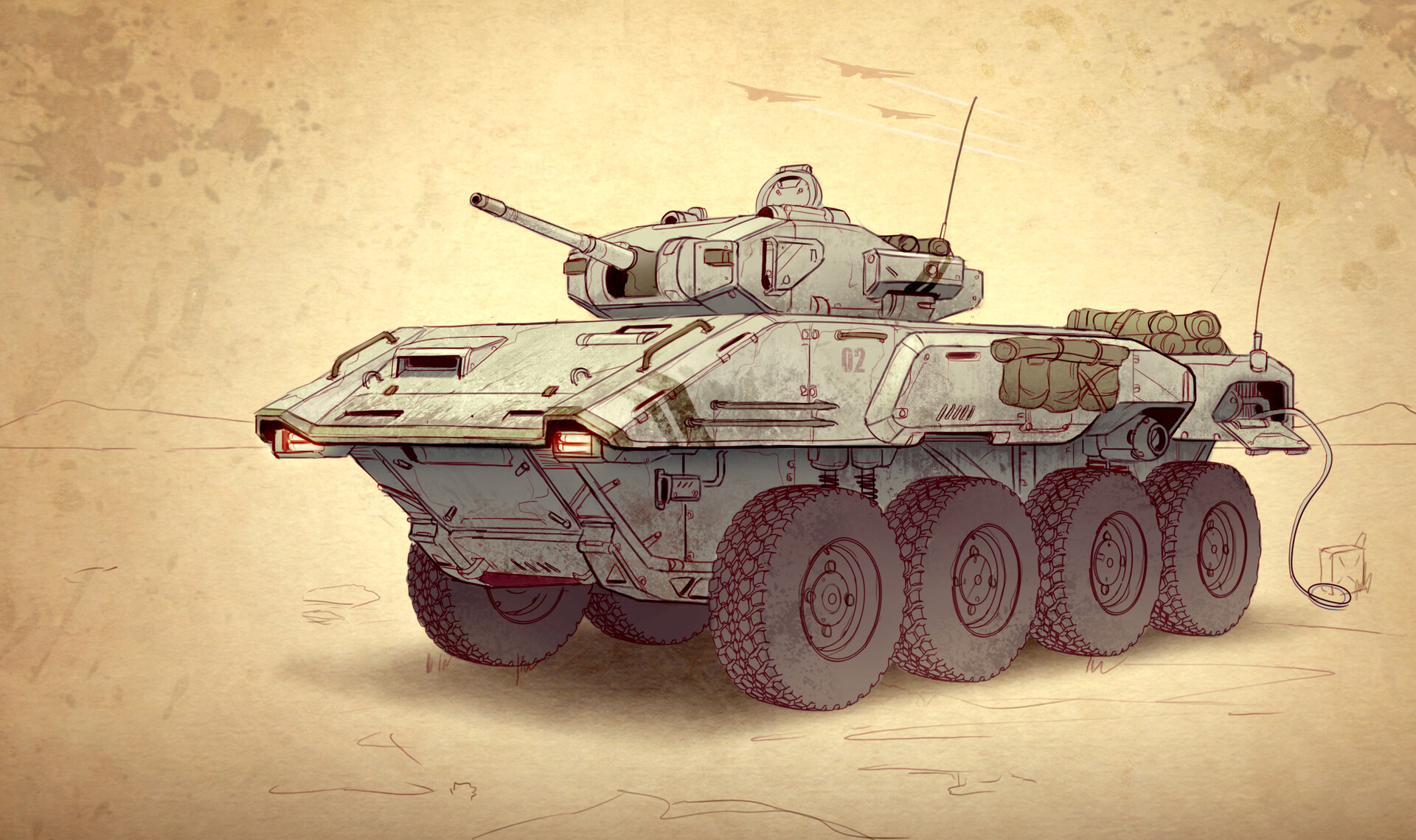 ArtStation - Apc tank design