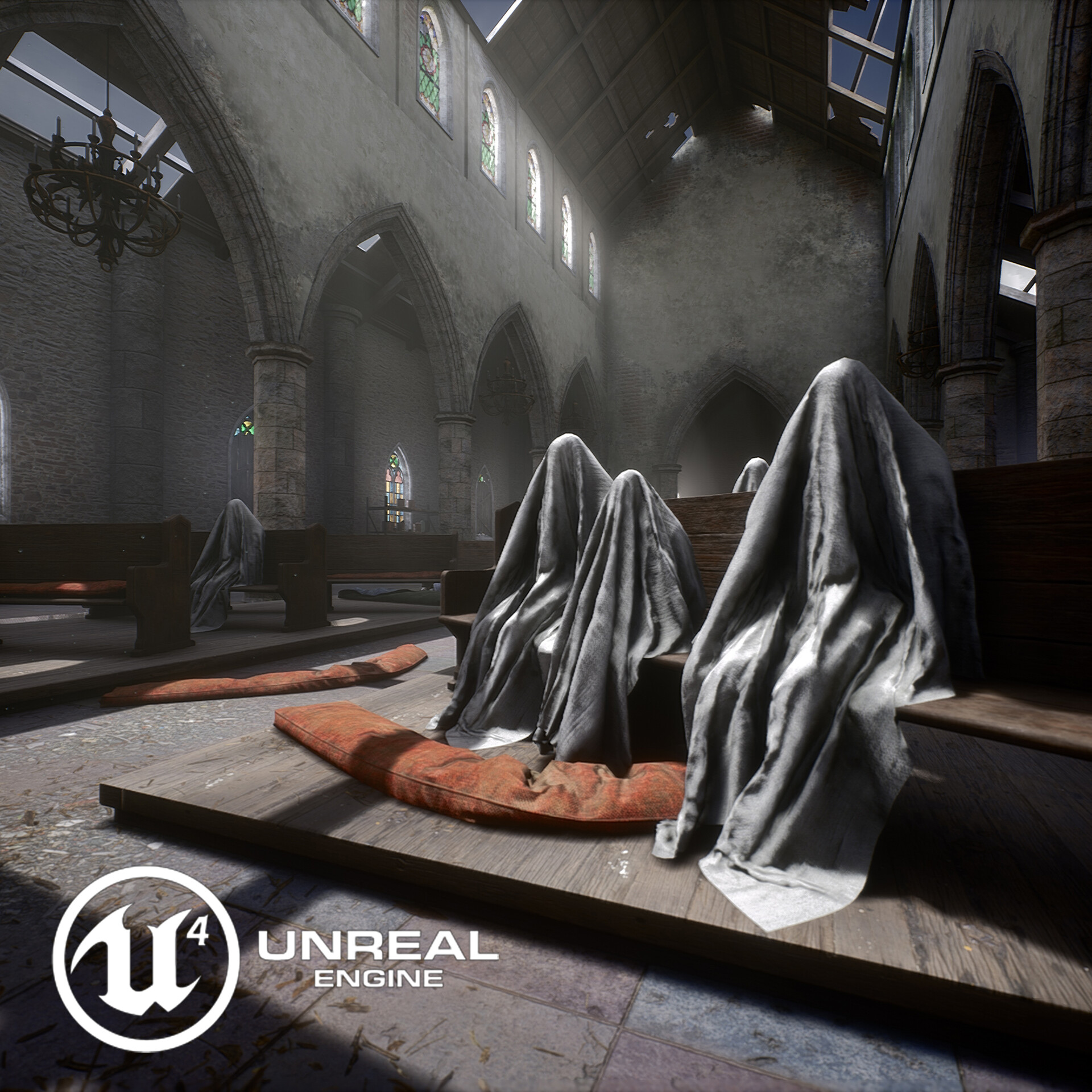 ArtStation - Abandoned church - Unreal Engine
