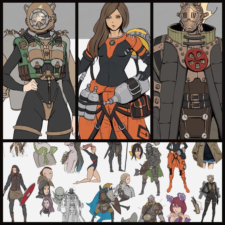 ArtStation - Random Character Sketches&Studies