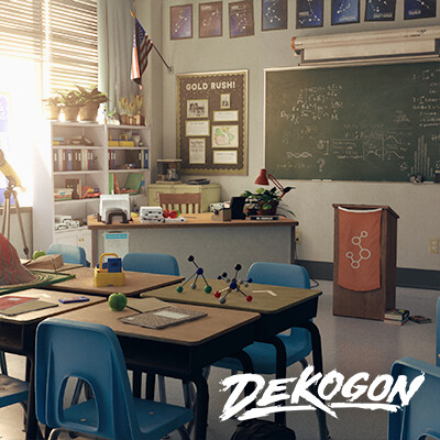 ArtStation - Dekogon Highschool Classroom