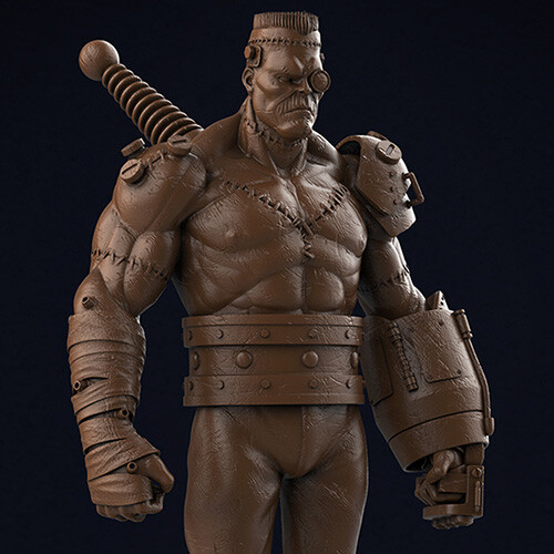 ArtStation - Frankenstein clay render