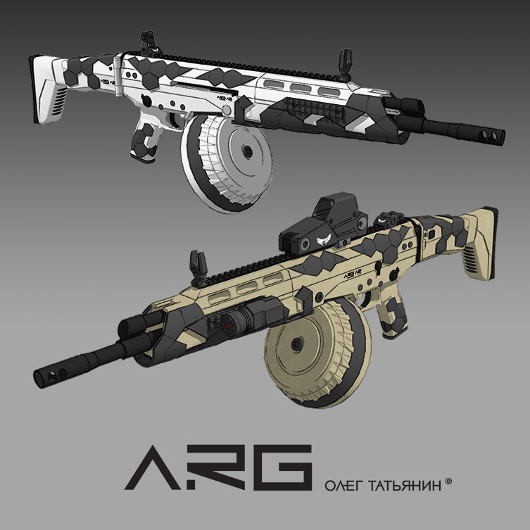 ArtStation - CONCEPT ASSAULT RIFLE ARG A2