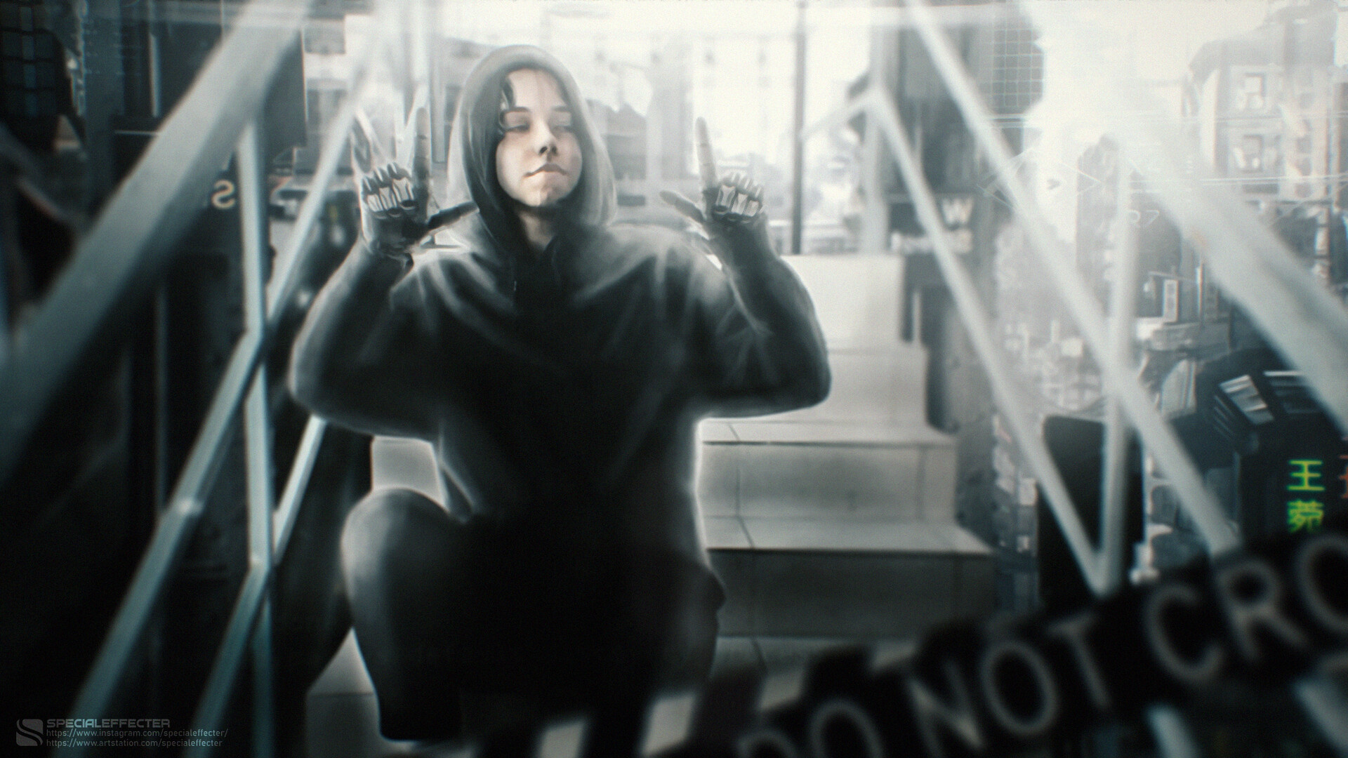 ArtStation - Cyber stairs