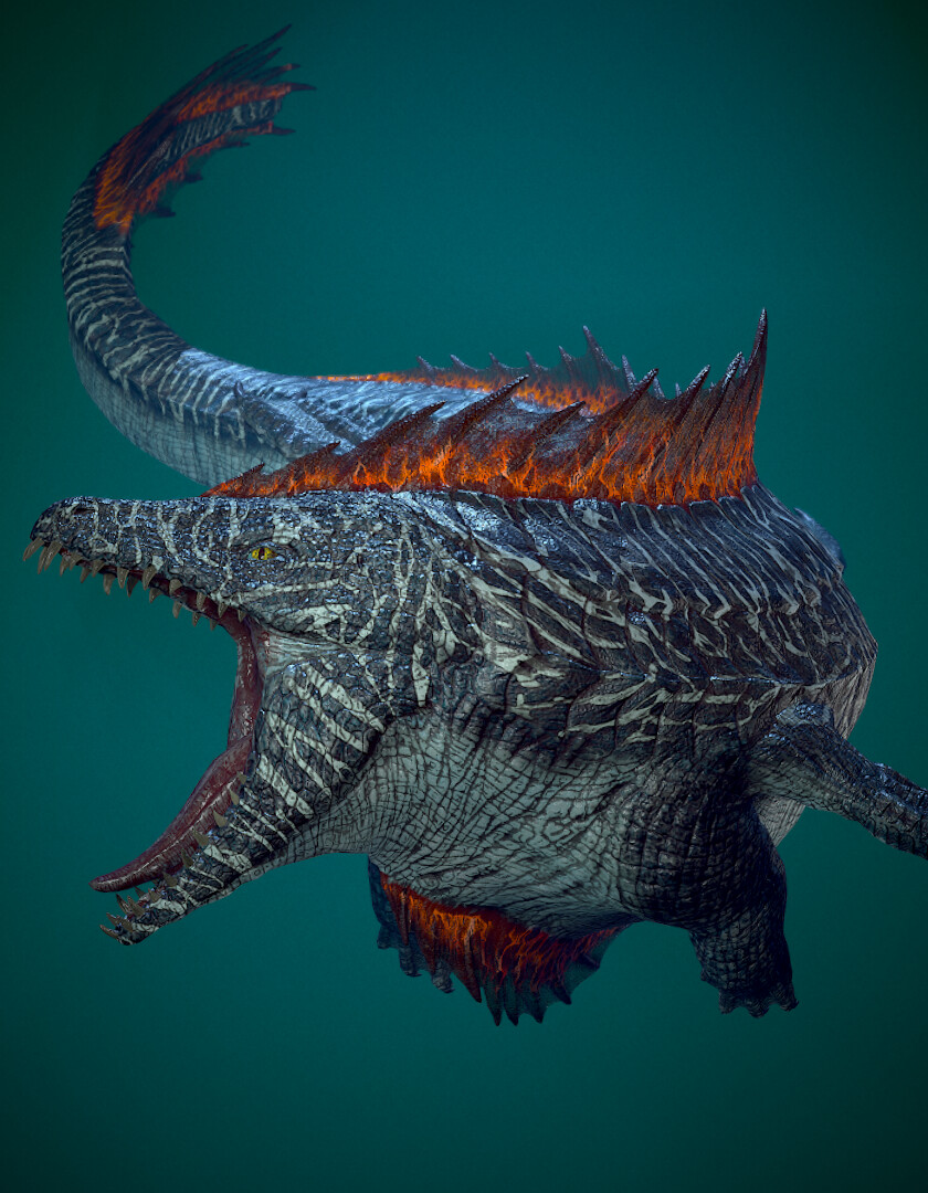 ArtStation - Mossasaurus mutantis