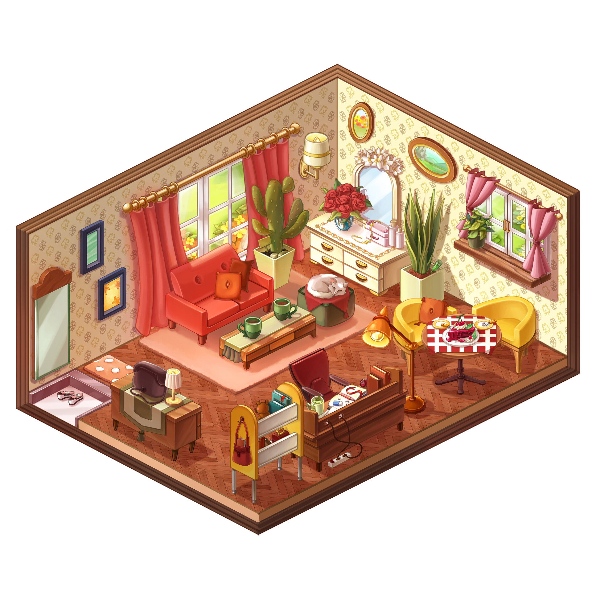 ArtStation - Girl Room