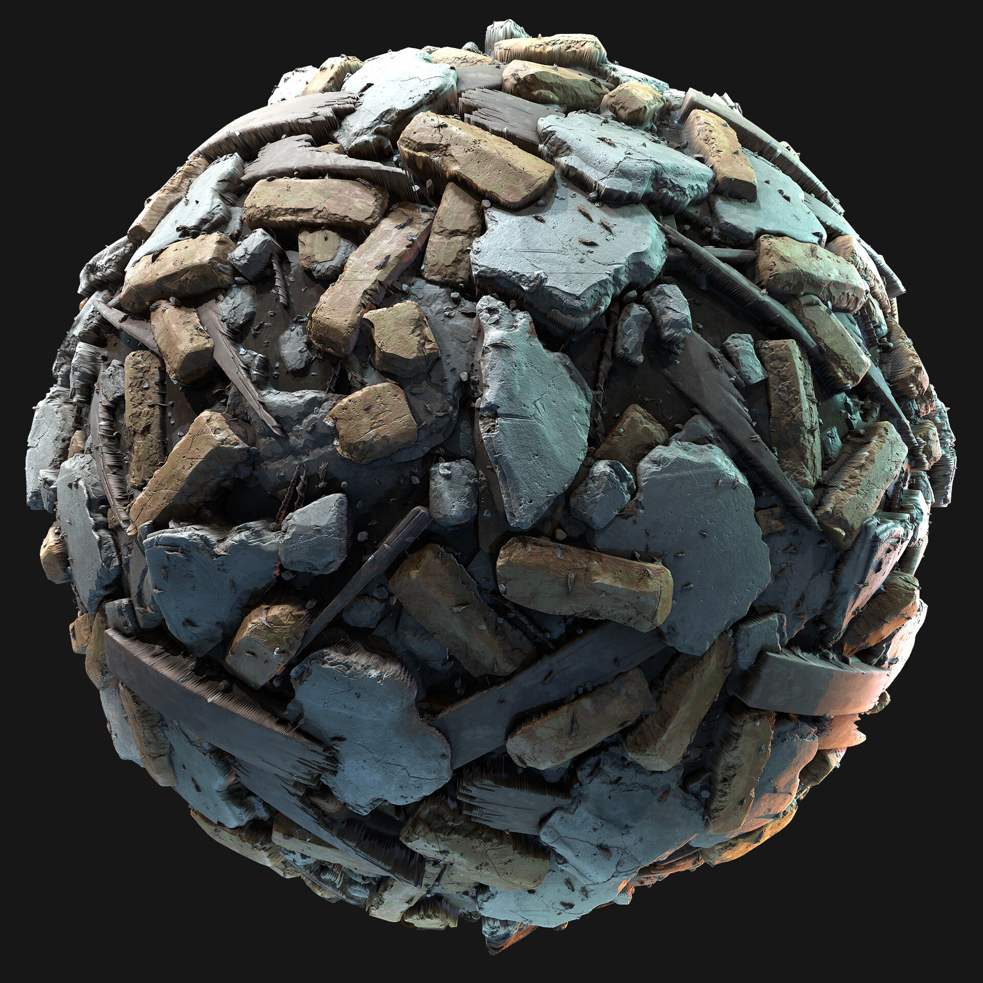 ArtStation - Simulated Rubble Pile