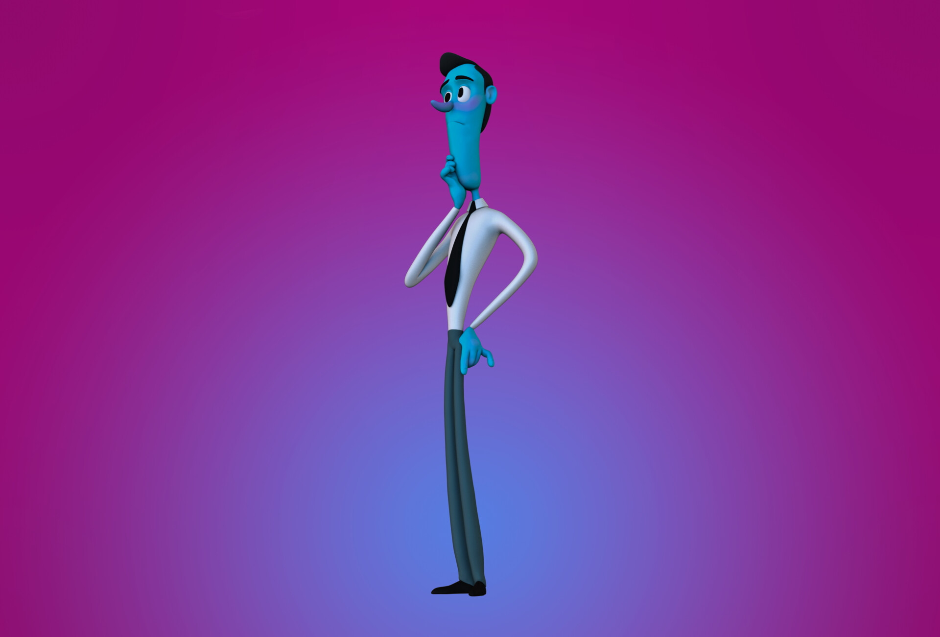 ArtStation - Blue man