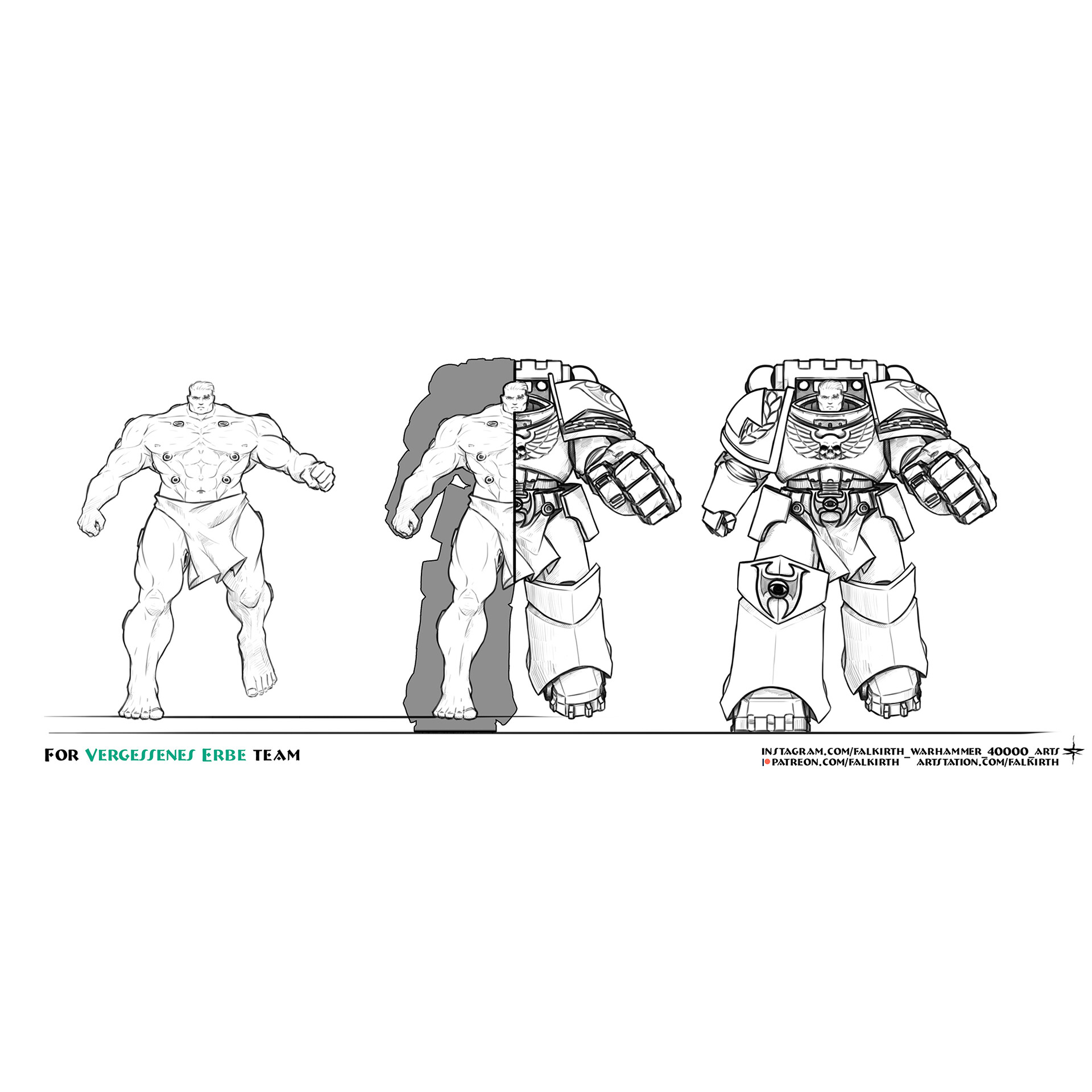 ArtStation - Space Marine reference for Vergessenes Erbe team ...
