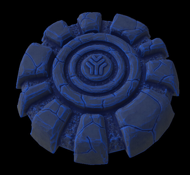 ArtStation - Runes miniature bases.