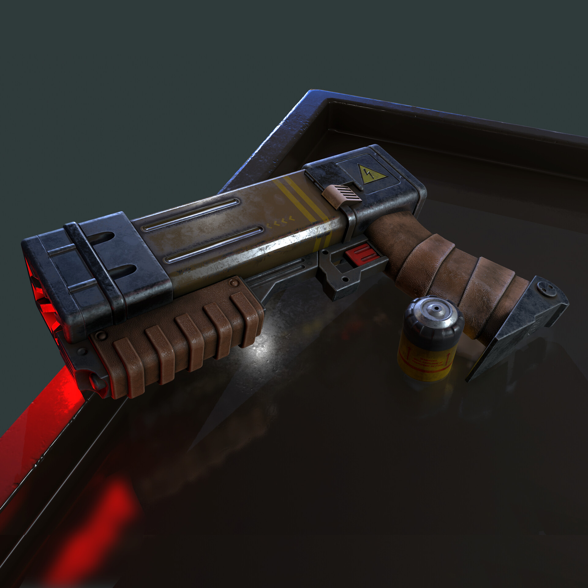 ArtStation - Laser Pistol Fallout Gun Fanart