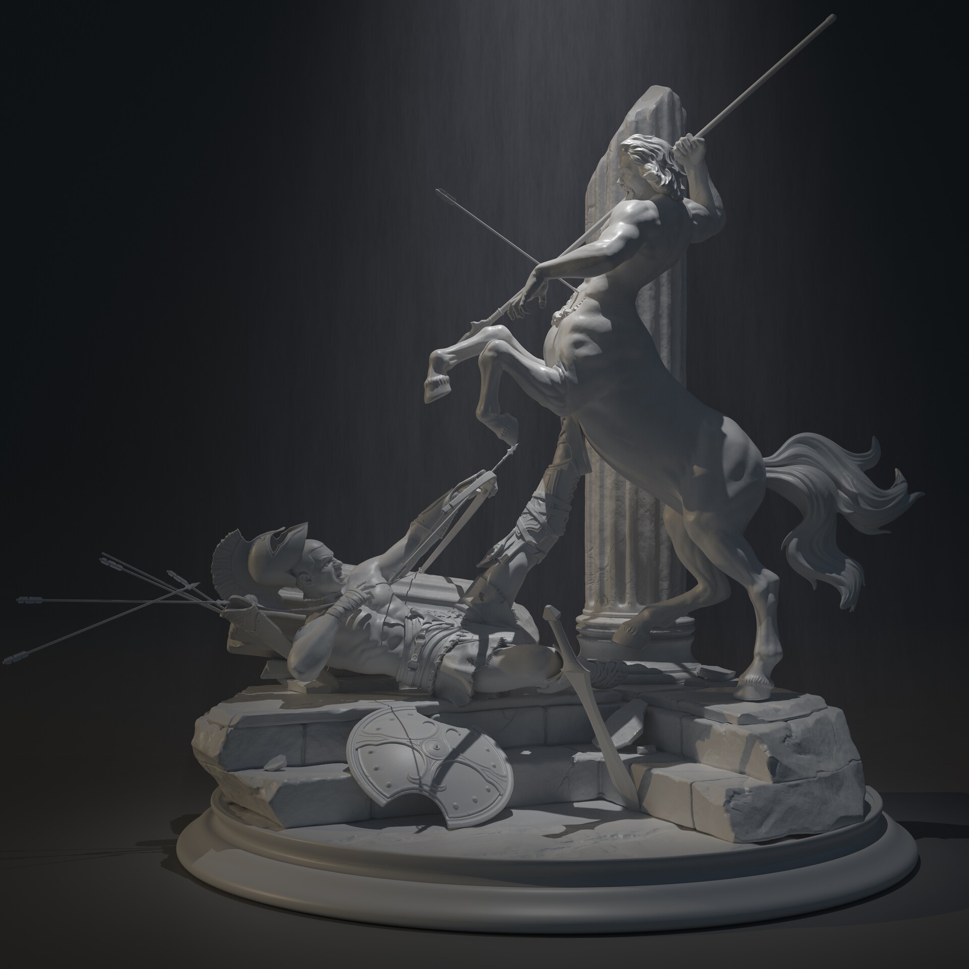 ArtStation - Hercules VS Centaur